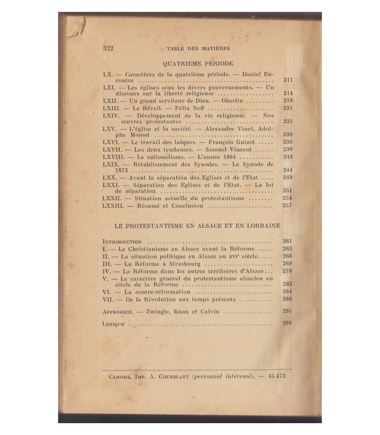 Histoire abrégée des Protestants de France, J. Bastide, 1933 ...