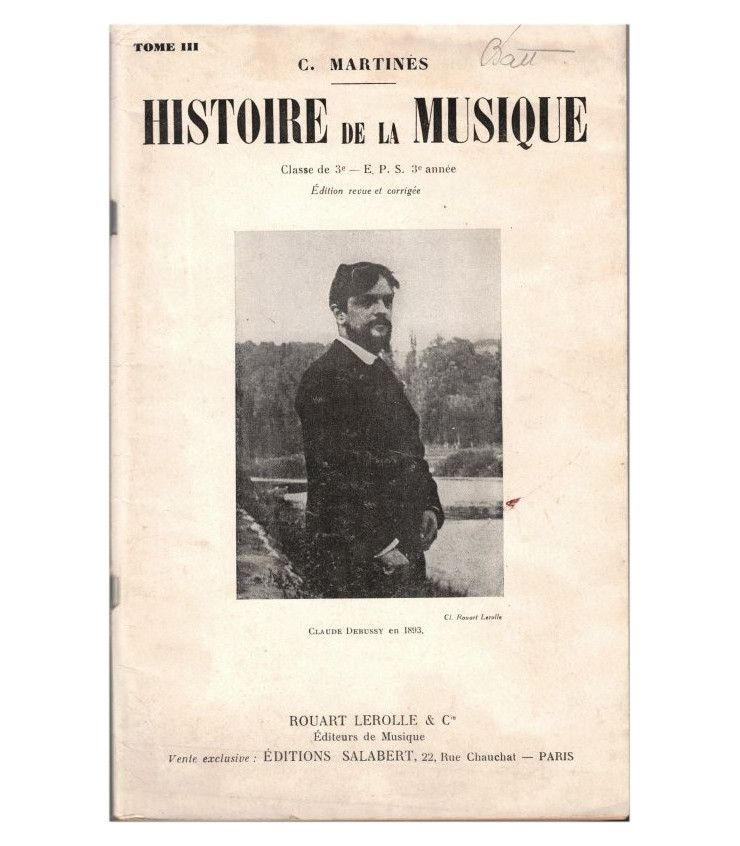 Histoire de la musique T3 classe de 4e, Martinès, 1951 - musiciens ...