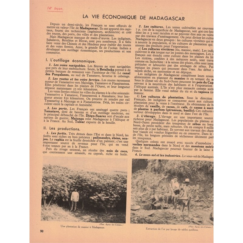 Géographie, la France, la France d'Outre-Mer, René Clozier, cours moyen ...