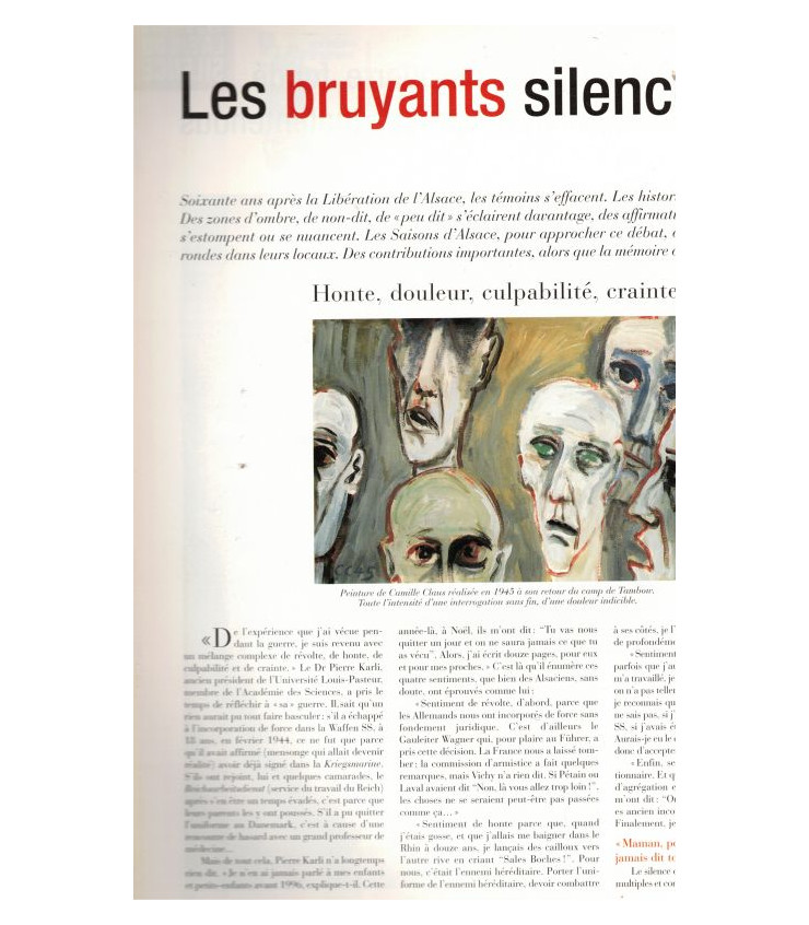 1939-1945 la fin du silence, Les Saisons d'Alsace, N°27 2005 - 2e ...