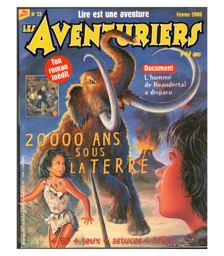 Les Aventuriers N°23 février 2000 - Préhistoire, fantasy, magazines ...