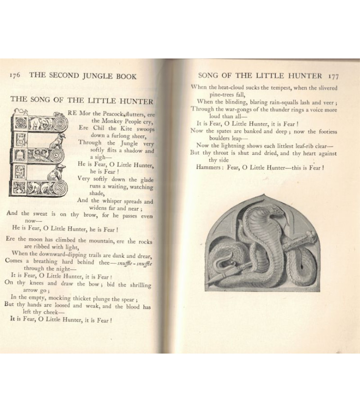 The second Jungle book, Rudyard Kipling, The School Kipling, 1928 - Indes, Le livre de la Jungle ...