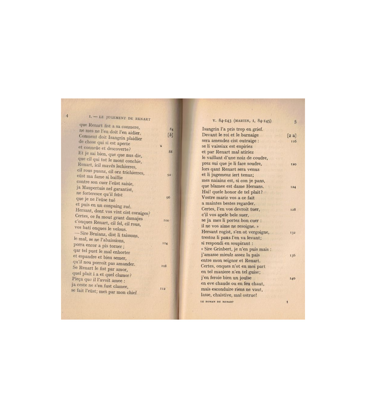 Le Roman de Renart, première banche, Mario Roques, 1948 -, contes ...