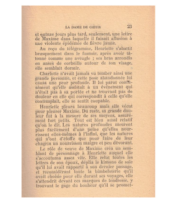 La dame de coeur, Maria Le Hardouin, 1949 - roman