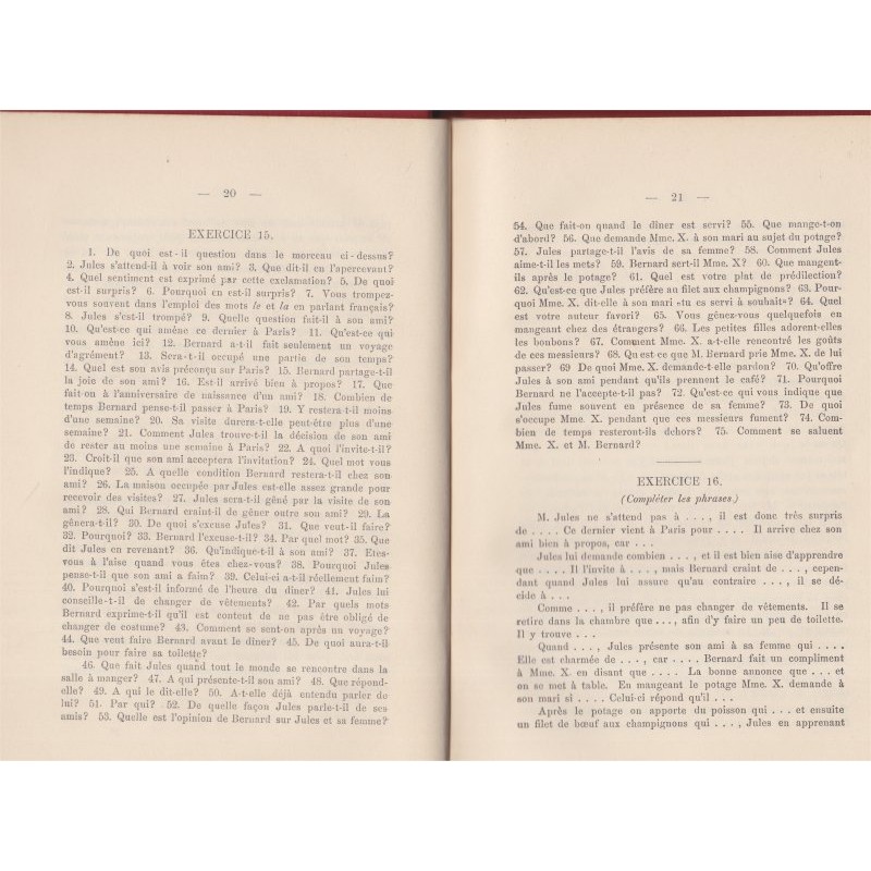 Méthode Berlitz, partie française, deuxième livre, 1900 - manuel de ...