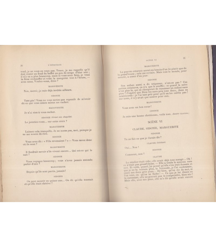 L'héritage, Maurice Pottecher, Théâtre du Peuple Bussang, Vosges, 1900 ...